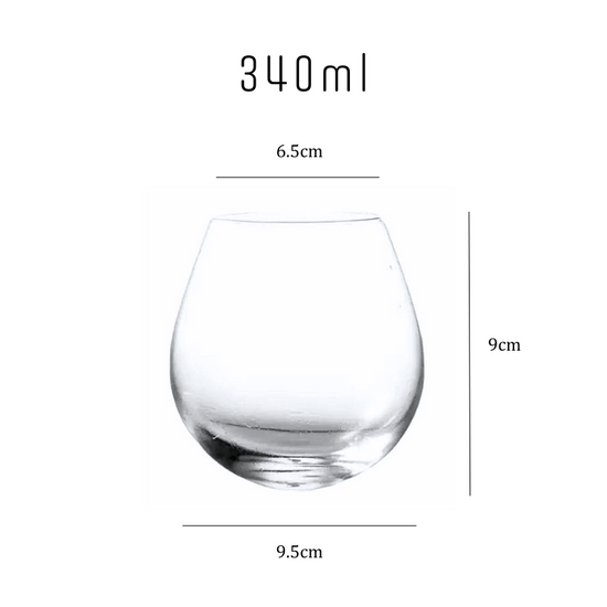 Roly Poly Rocking Whiskey Glass - Minimalist Swirl | Glasscias