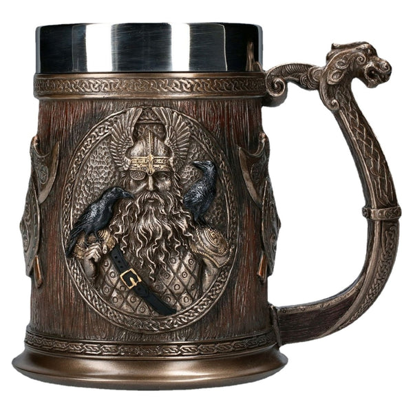 Odin's Heritage Beer Tankard - Norse Mythology | Glasscias