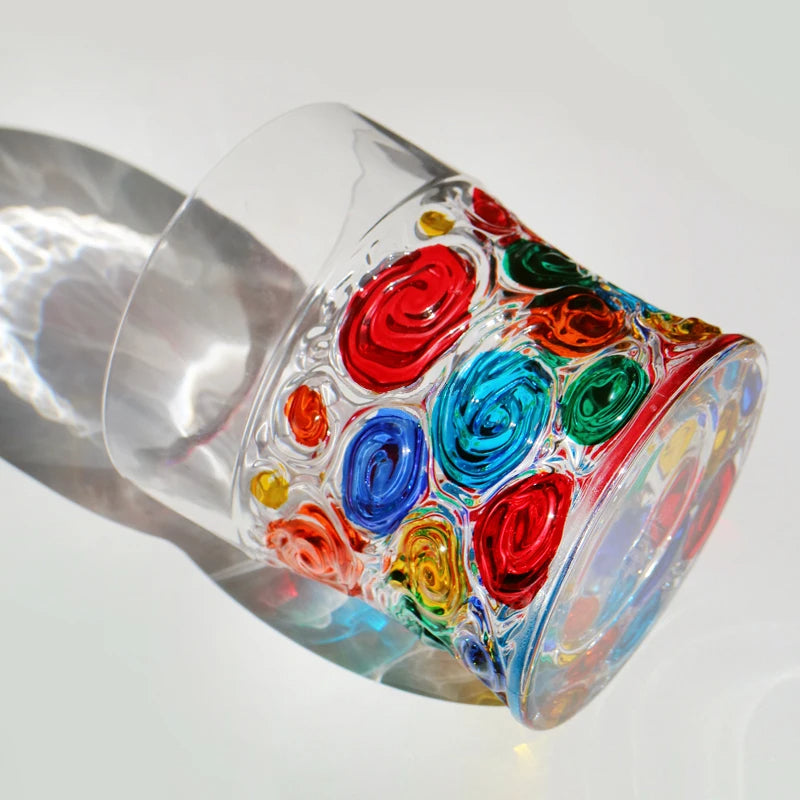 Art Deco Old Fashioned Glass - Inspired by "The Starry Night" | Glasscias