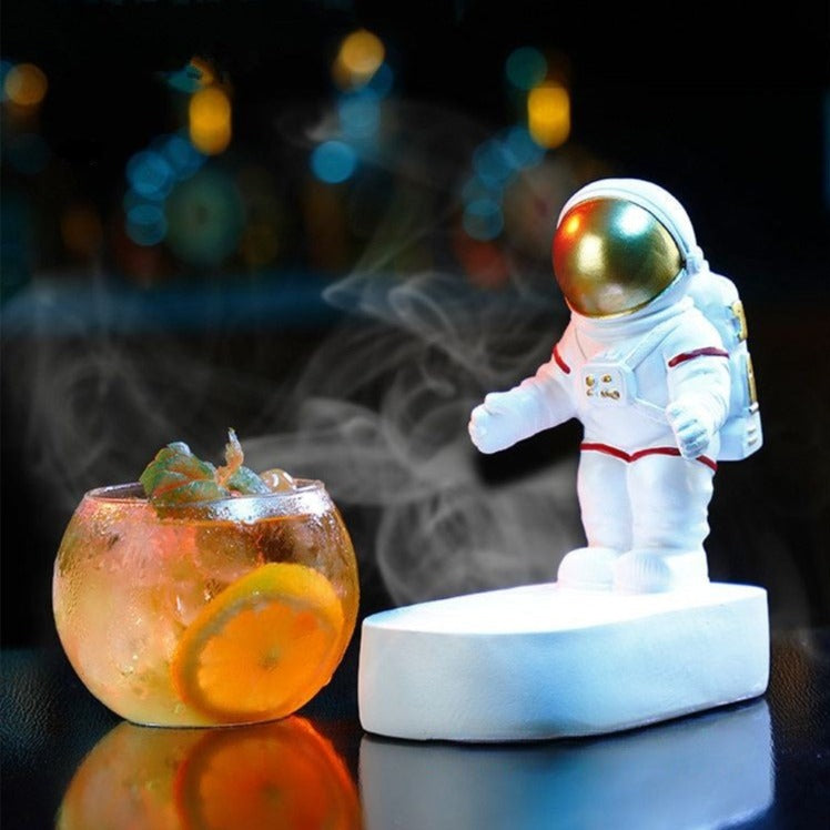 Glow-in-the-Dark Galaxy | Rounded Martini Glass by Glasscias