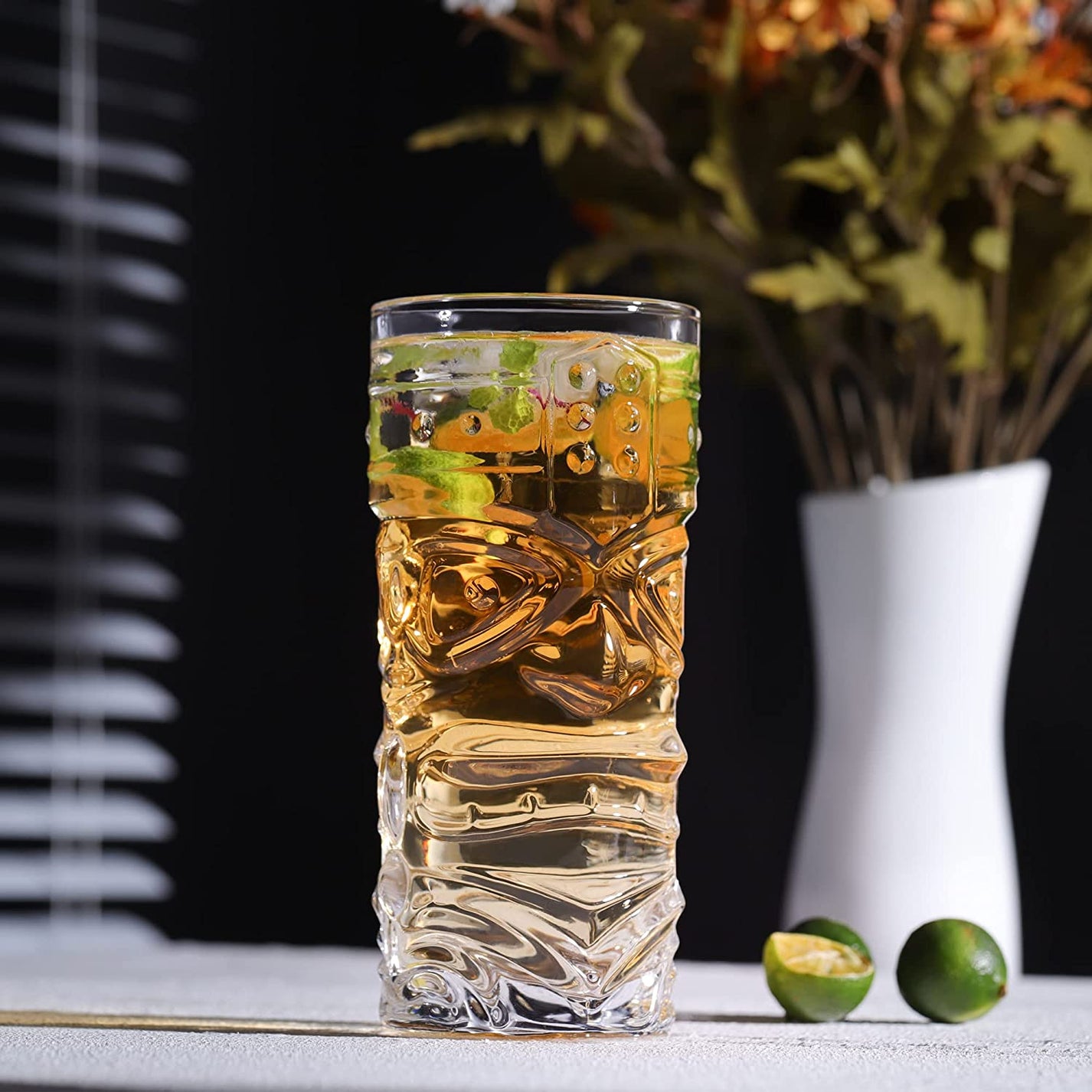 Mystical Shaman Clear Tiki Glass | Exquisite Glassware by Glasscias