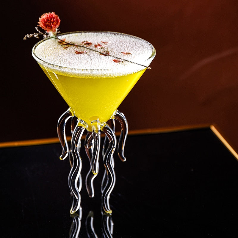 Octopus Cocktail Glass | Unique Glassware by Glasscias