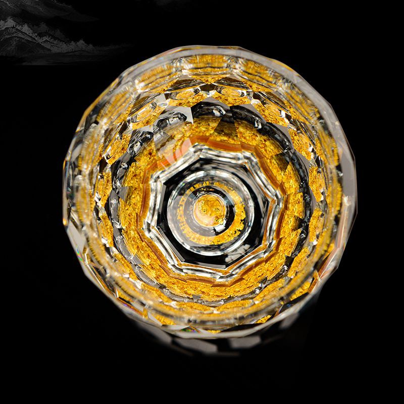 Goldie D. Shot Glass - Exquisite Glassware by Glasscias