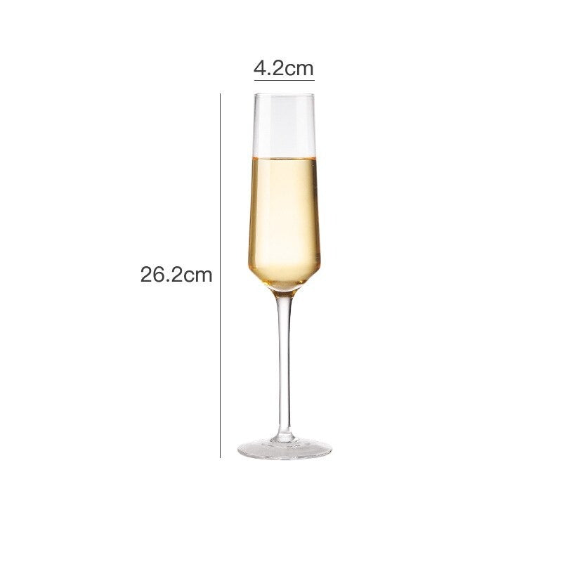 The Elegant Champagne Flutes - Set of 2 | Flute Wine Glass – Glasscias