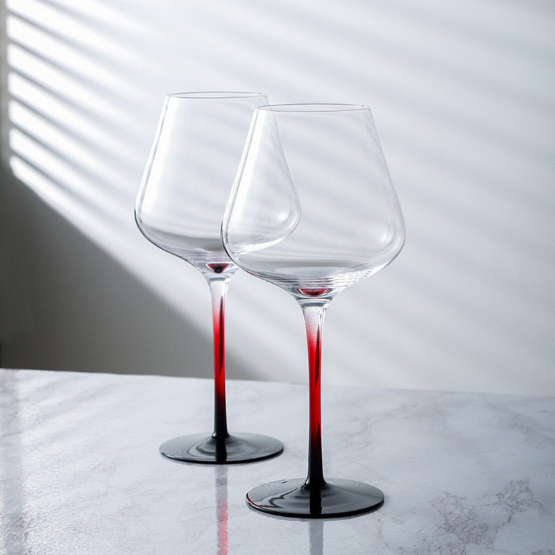 Hand Blown Wine Glass - The Mystery of Mr Bow Tie | Glasscias