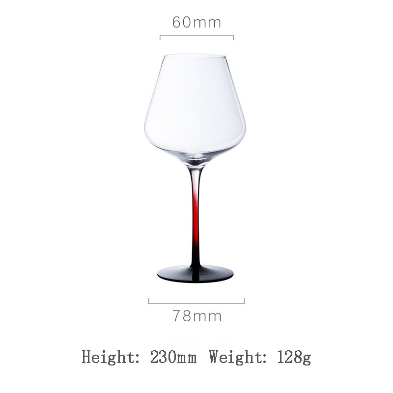 Hand Blown Wine Glass - The Mystery of Mr Bow Tie | Glasscias