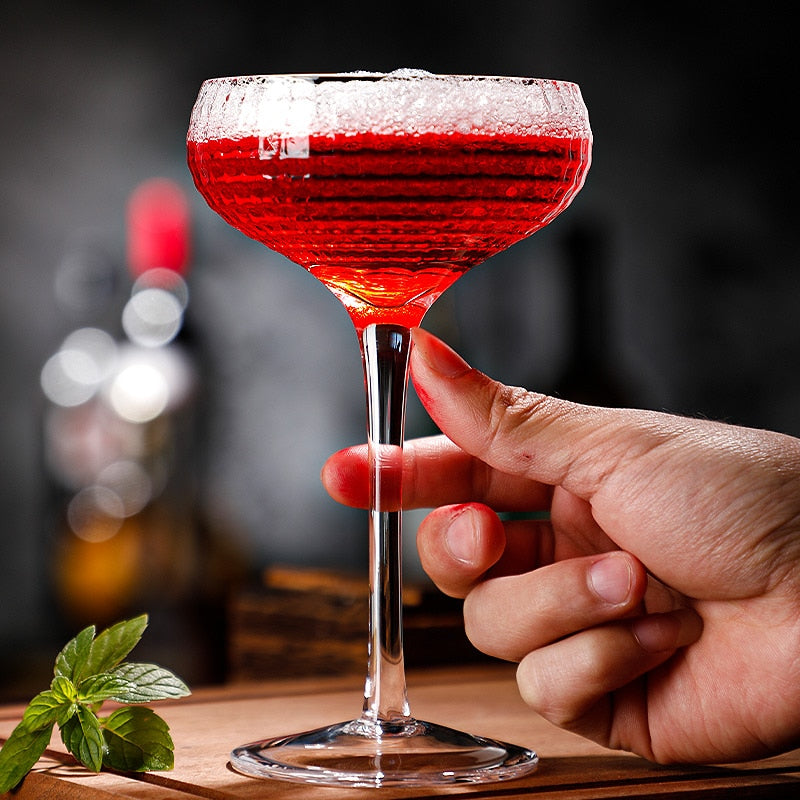 European Carved Manhattan Glasses | Glassware by Glasscias