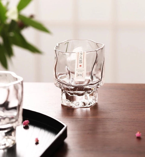 Japanese Crumple Whisky Shot Glass – Glasscias