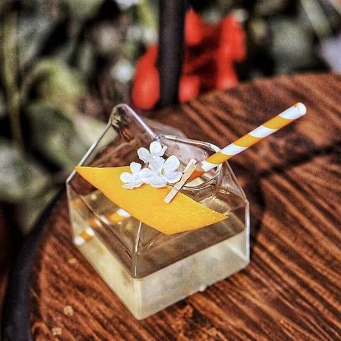 Milk Carton Glass | Exquisite Glassware by Glasscias