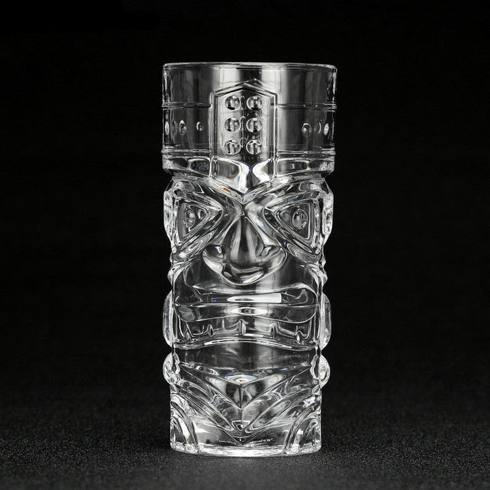 Mystical Shaman Clear Tiki Glass | Exquisite Glassware by Glasscias